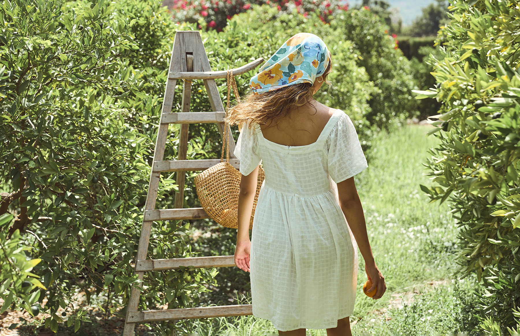Margie White Millie Broderie Dress | Ghanda Clothing