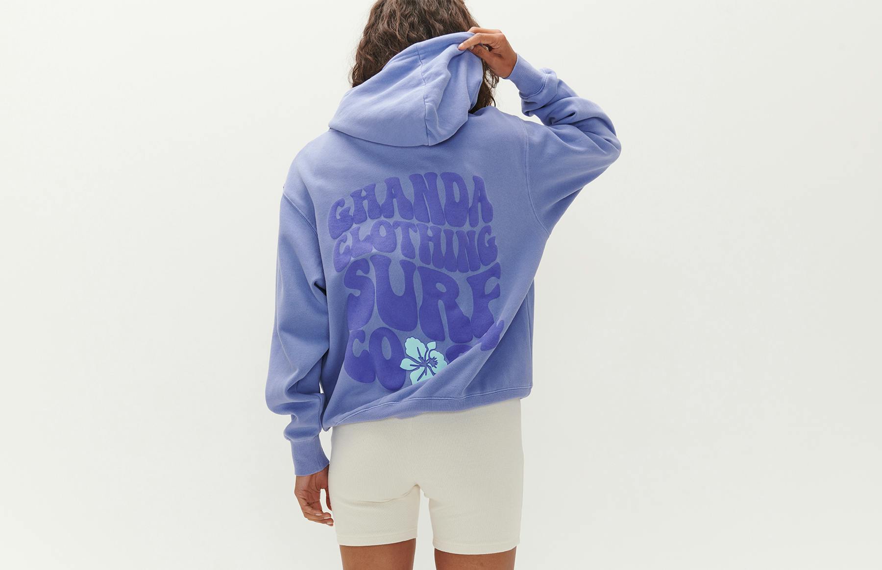 Vintage Hoodie in Pansie | Ghanda Clothing