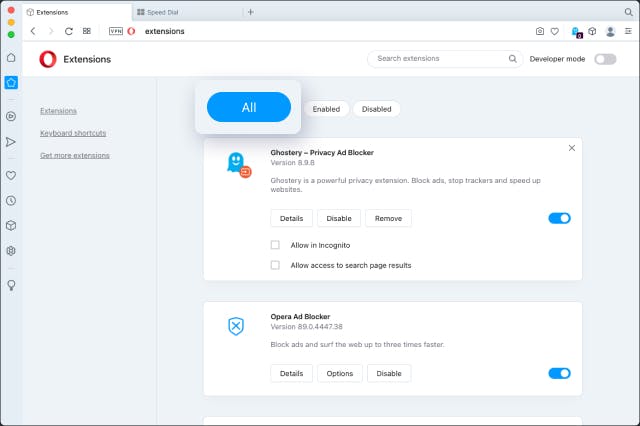 How to install and manage Opera extensions | Ghostery How to install and manage Opera extensions | Ghostery