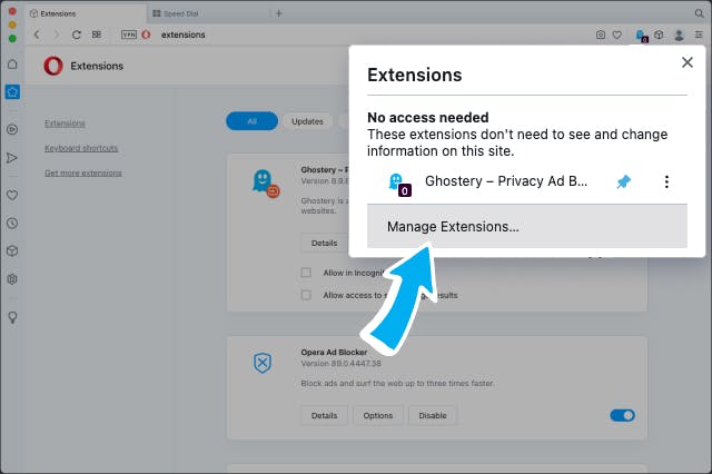 How to install and manage Opera extensions | Ghostery How to install and manage Opera extensions | Ghostery