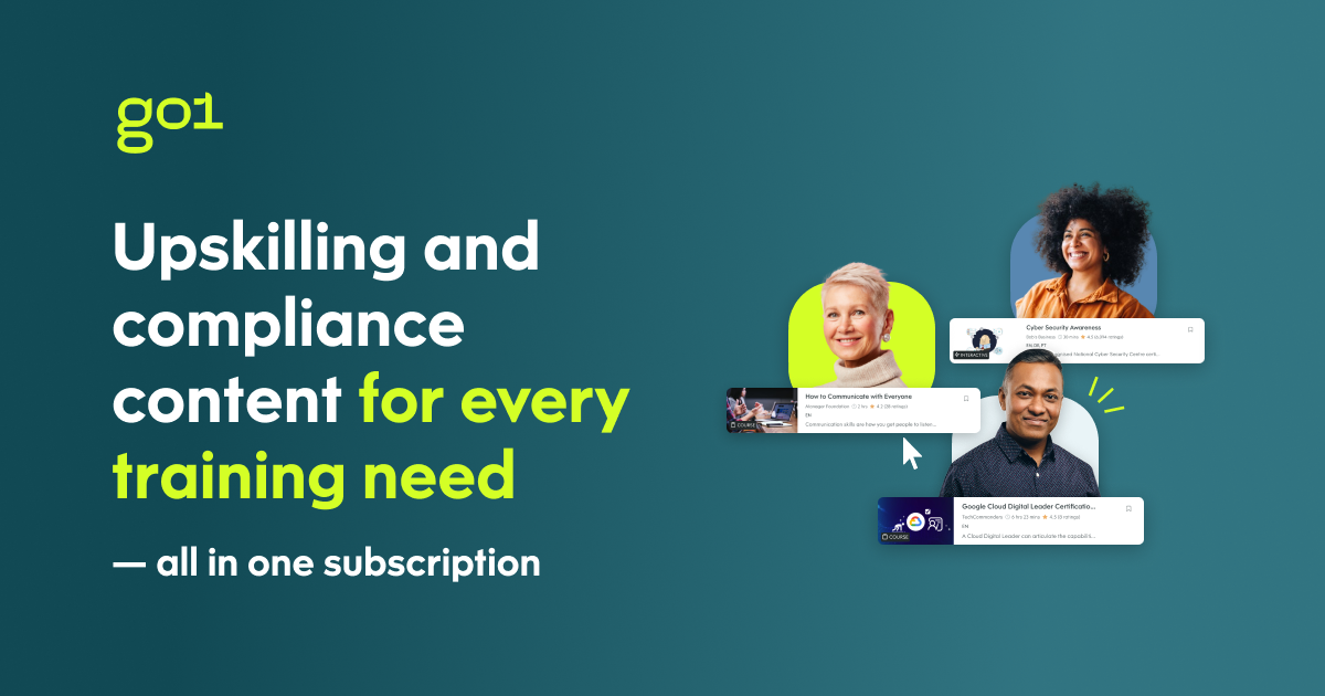 Simplify L&D with one subscription for essential training | Go1