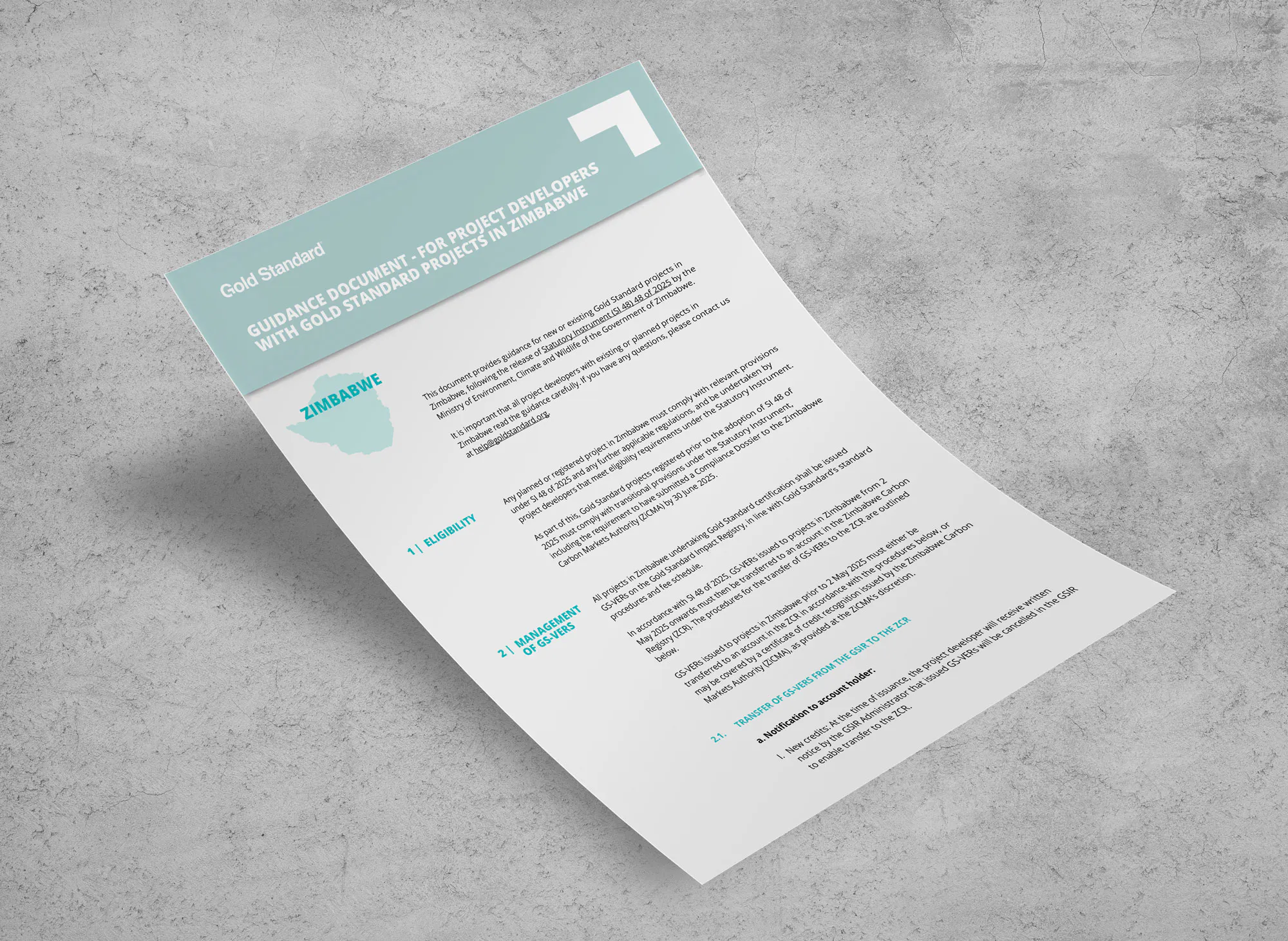Guidance Document - for Project Developers with Gold Standard projects ...