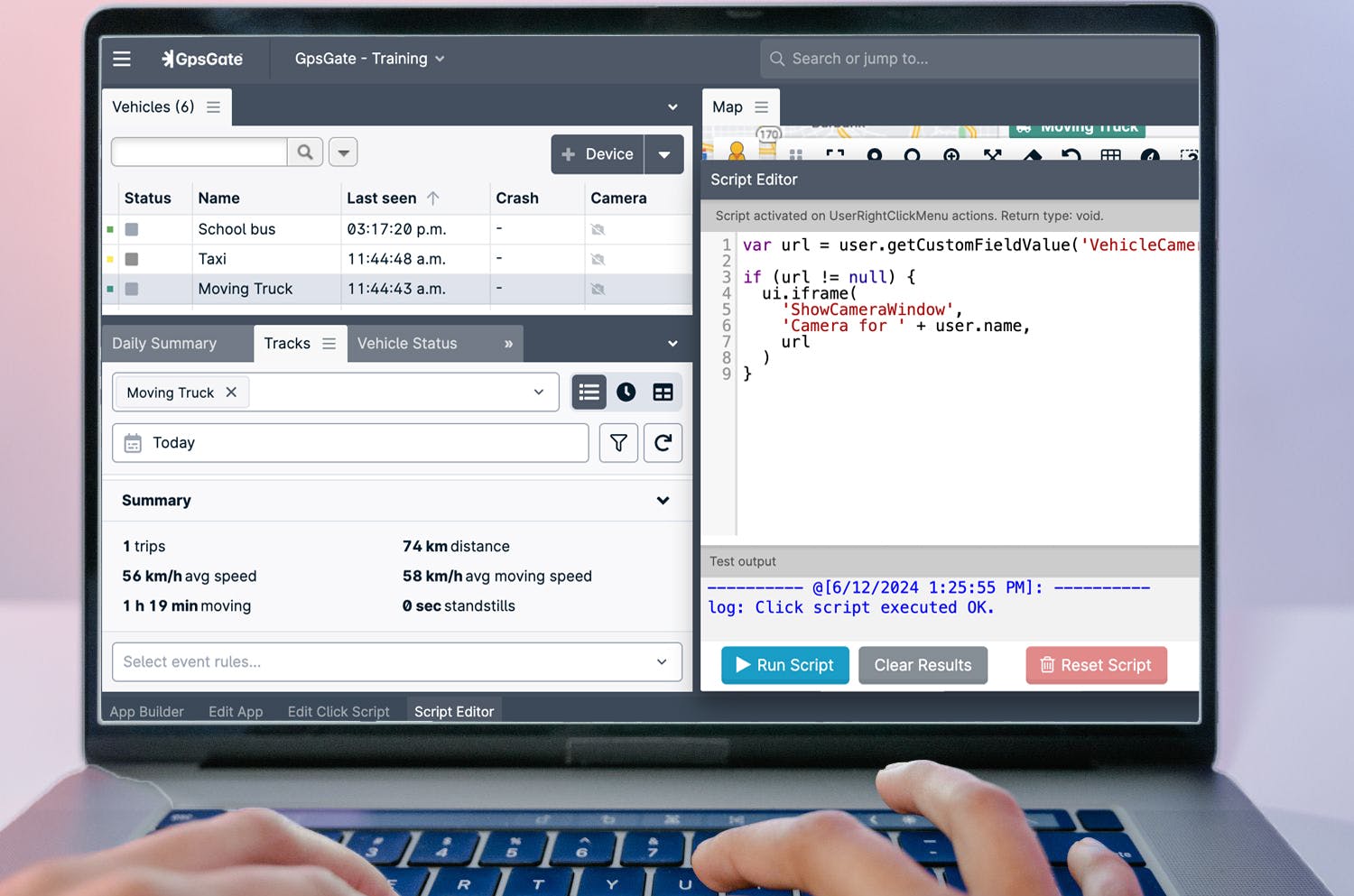 Fleet integrations with REST API and Scripting - GpsGate