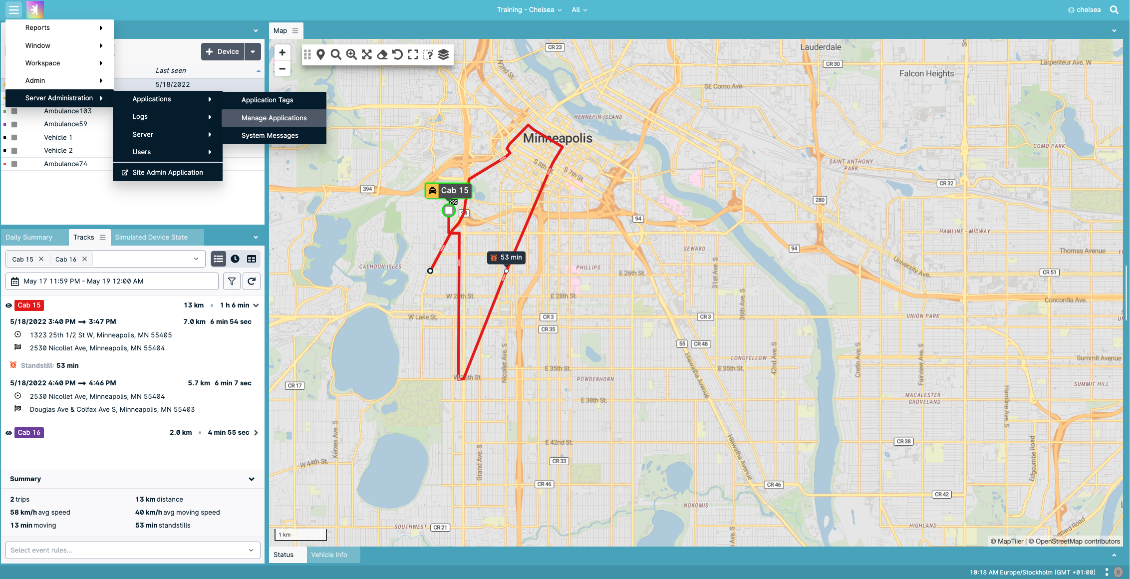 Work faster with more tools in Server Admin - GpsGate