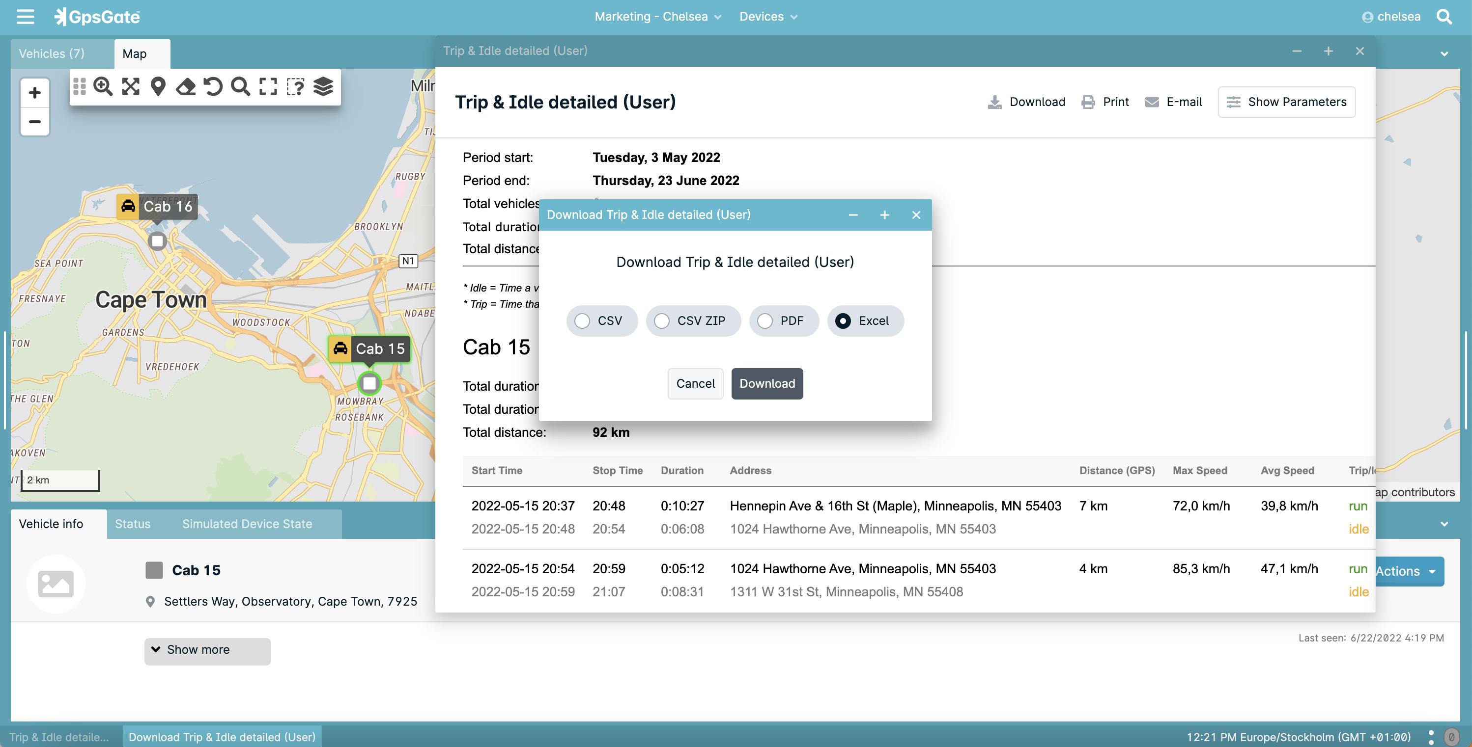 Customize your fleet reporting with Excel data - GpsGate