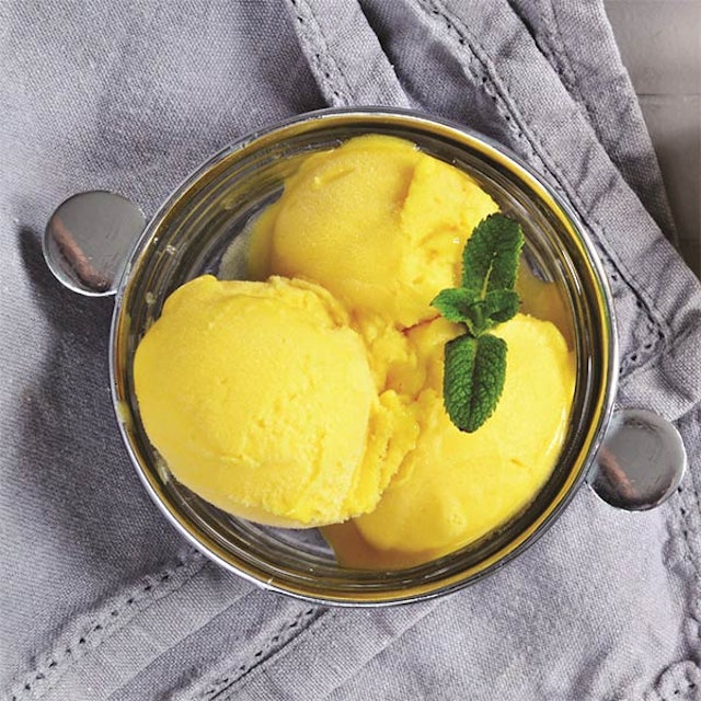 Ice Cream Maker Mango Sorbet recipe - Baccarat Blog - Baccarat