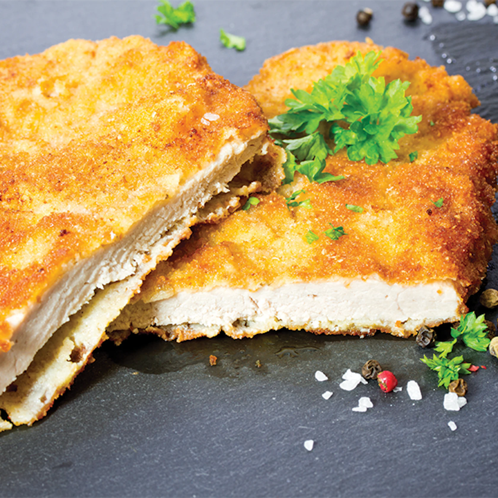 Quick Air Fryer Chicken Schnitzel Recipe - Robins Kitchen