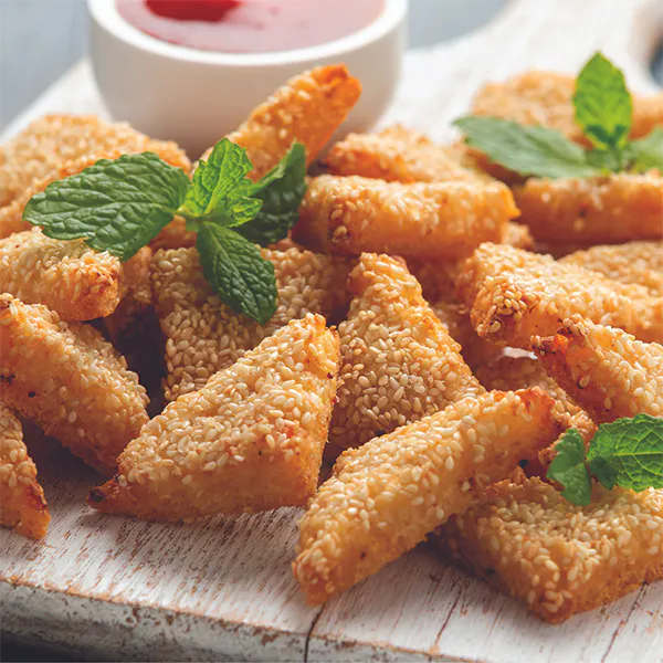 Air Fryer Sesame Prawn Toast Recipe - Robins Kitchen Blog - Robins Kitchen