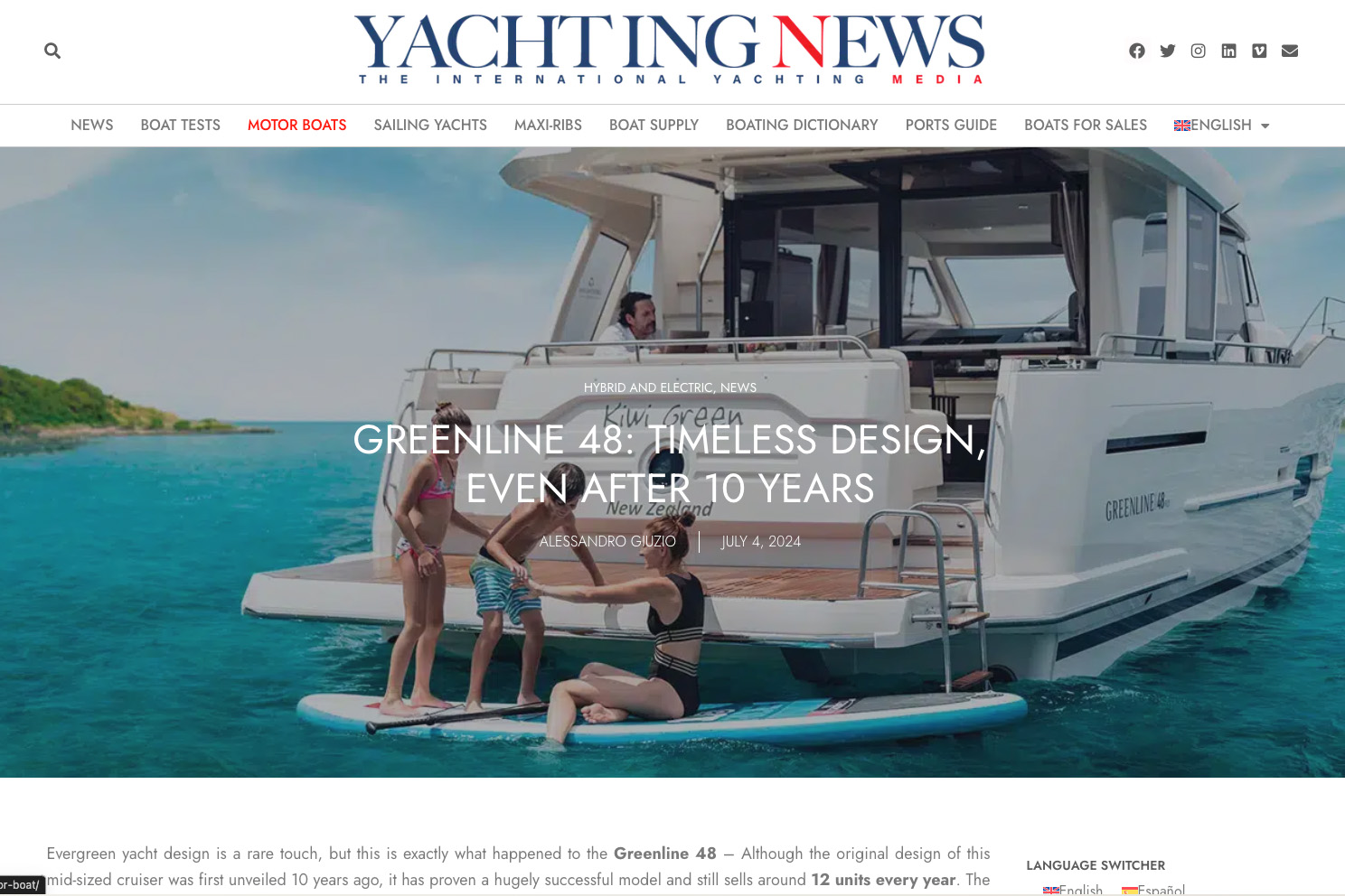 GREENLINE 48 Flybridge Cruiser - The Ultimate Efficient Yacht