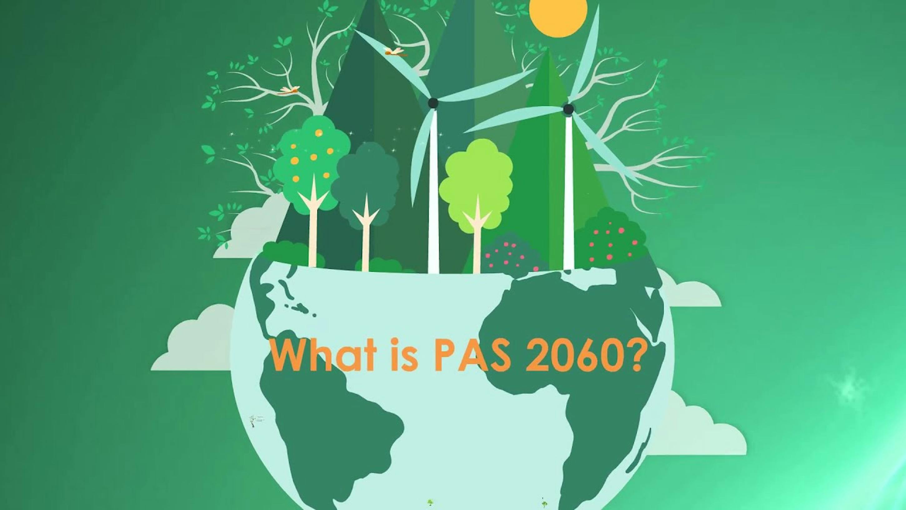 What is the PAS 2060 standard for carbon neutrality?
