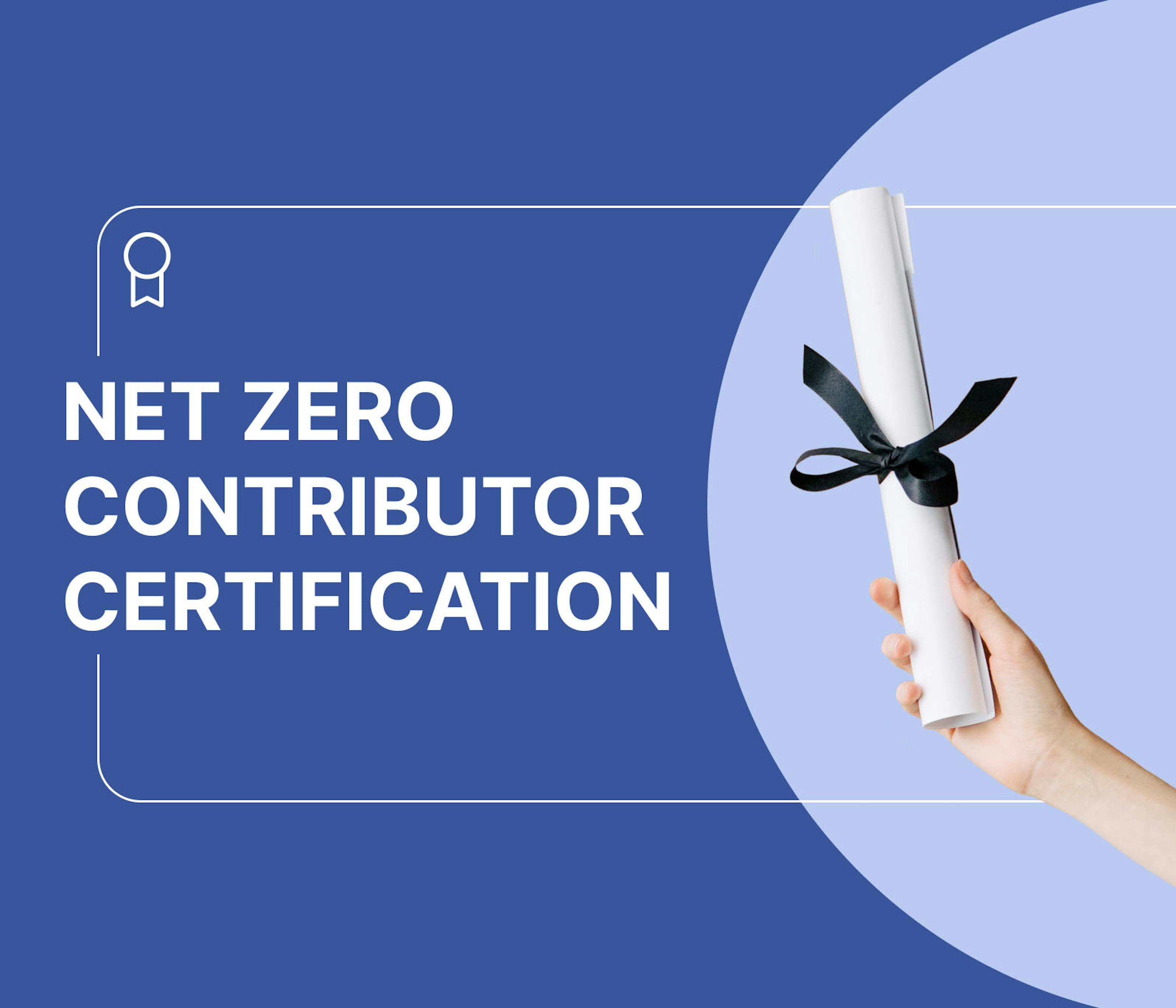 Net Zero Contributor Certification - Greenly
