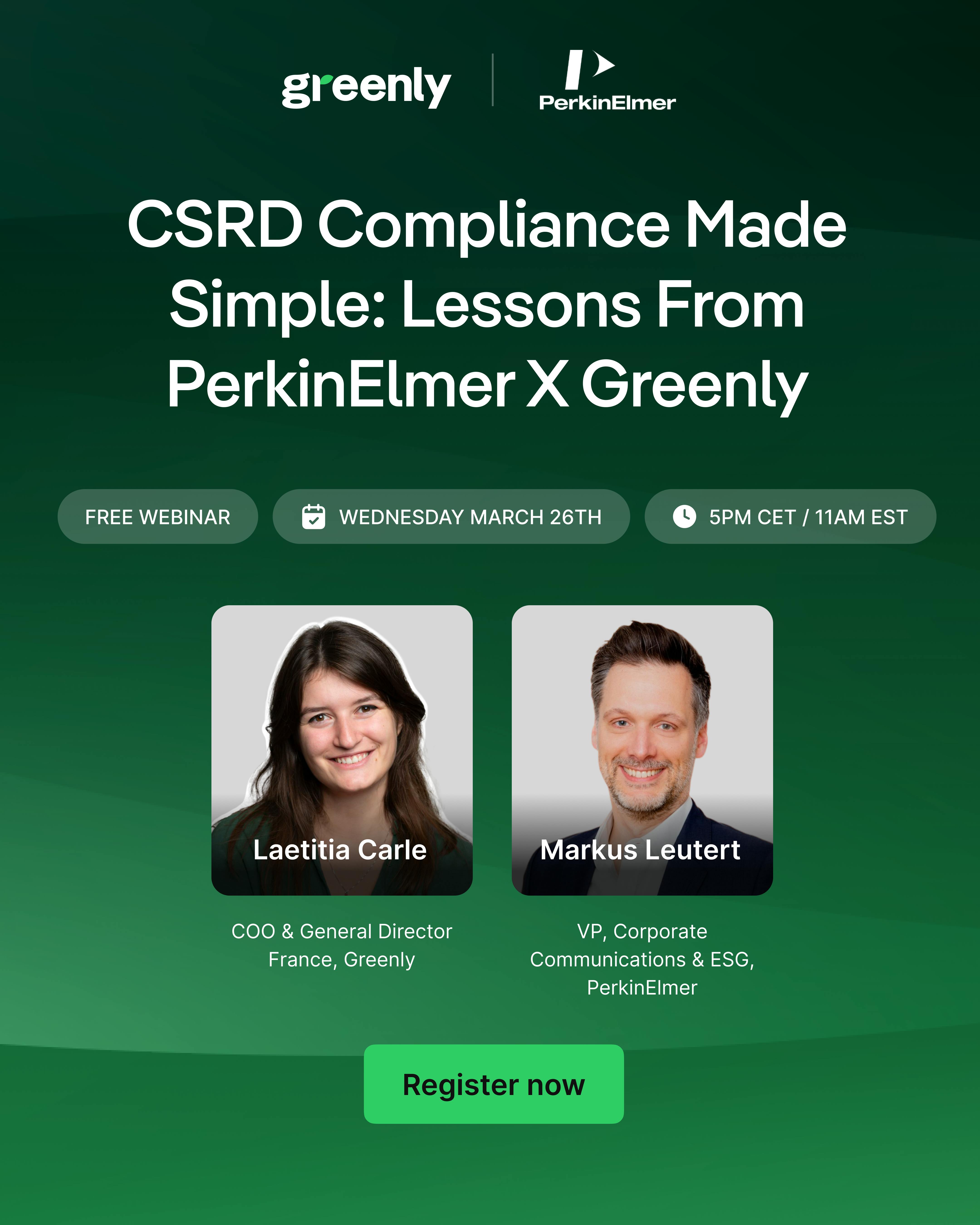 CSRD Compliance Made Simple: Lessons from PerkinElmer x Greenly - Greenly