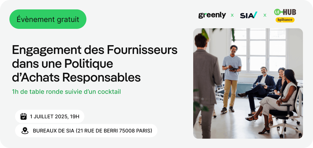 Engagement des Fournisseurs dans une Politique d’Achats Responsables - Greenly