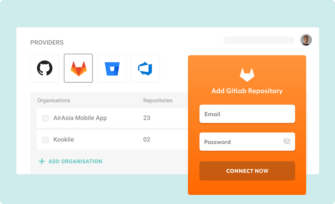 Easy to Integrate with modern Version Control Systems | GuardRails Easy to Integrate with modern Version Control Systems | GuardRails