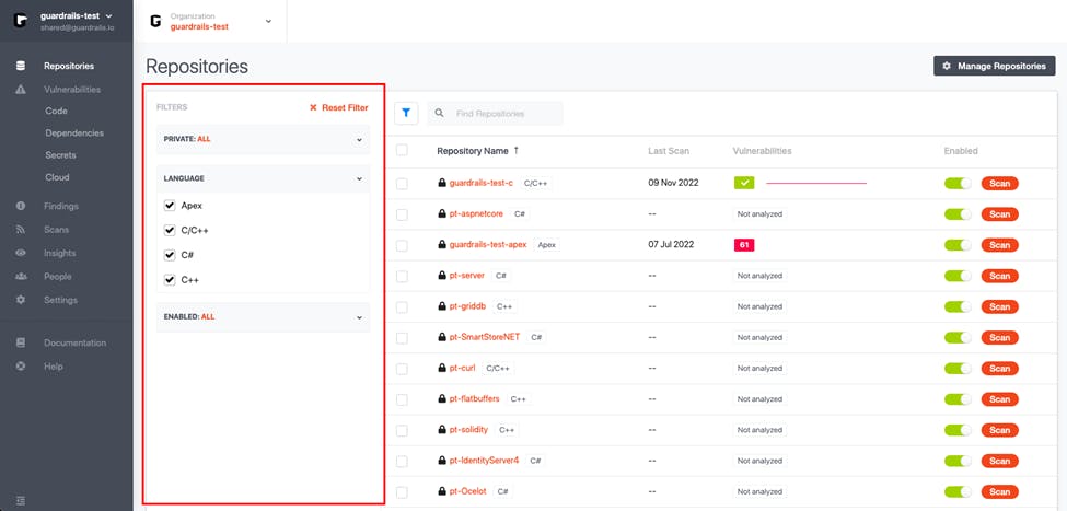 Improved Filtering Component Guardrails