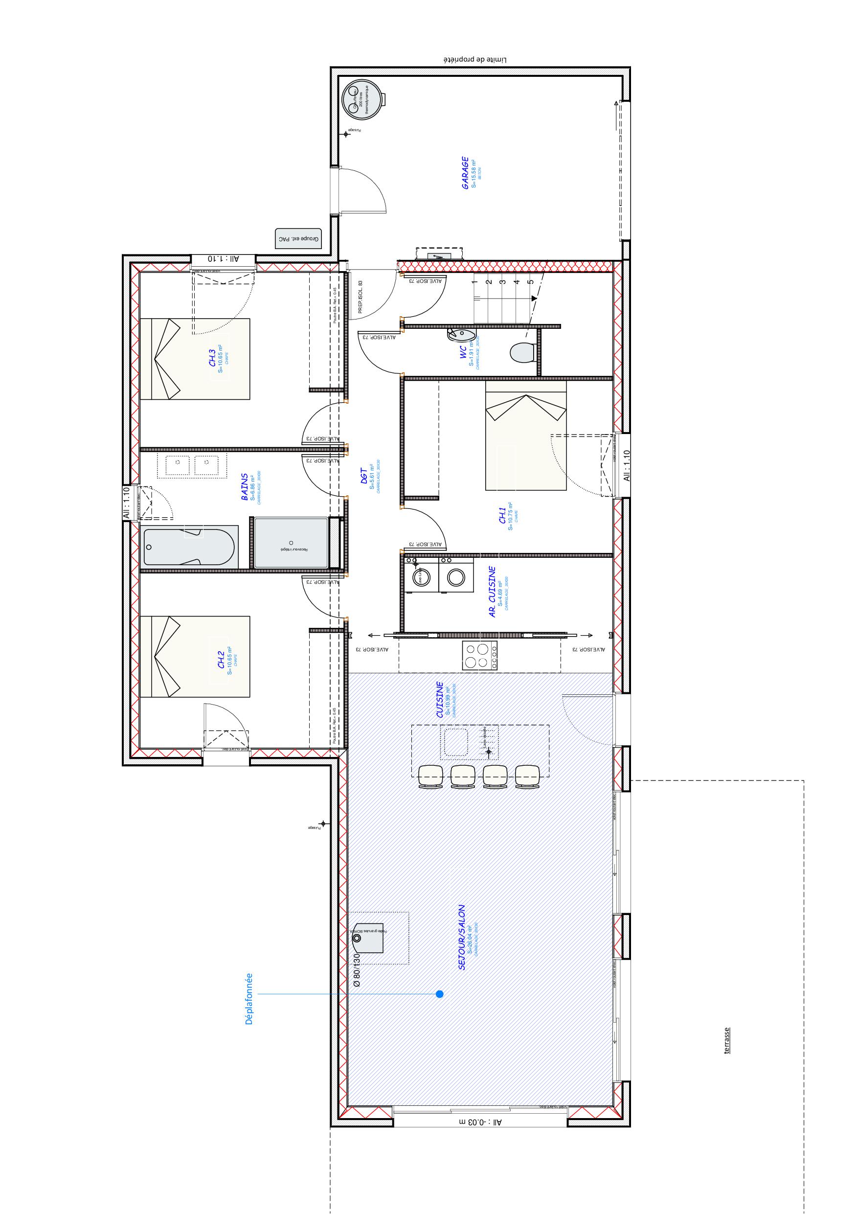 Plan Maison Plain Pied 150M2 | Ventana Blog