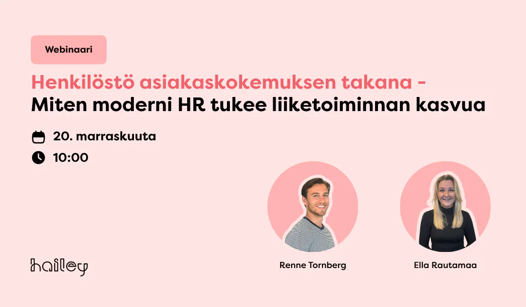 Webinaari: Henkilöstö asiakaskokemuksen takana - Miten moderni HR tukee ...