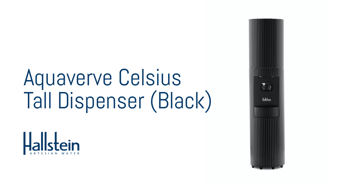 Aquaverve Celsius Tall Dispenser (Black) - Hallstein Water