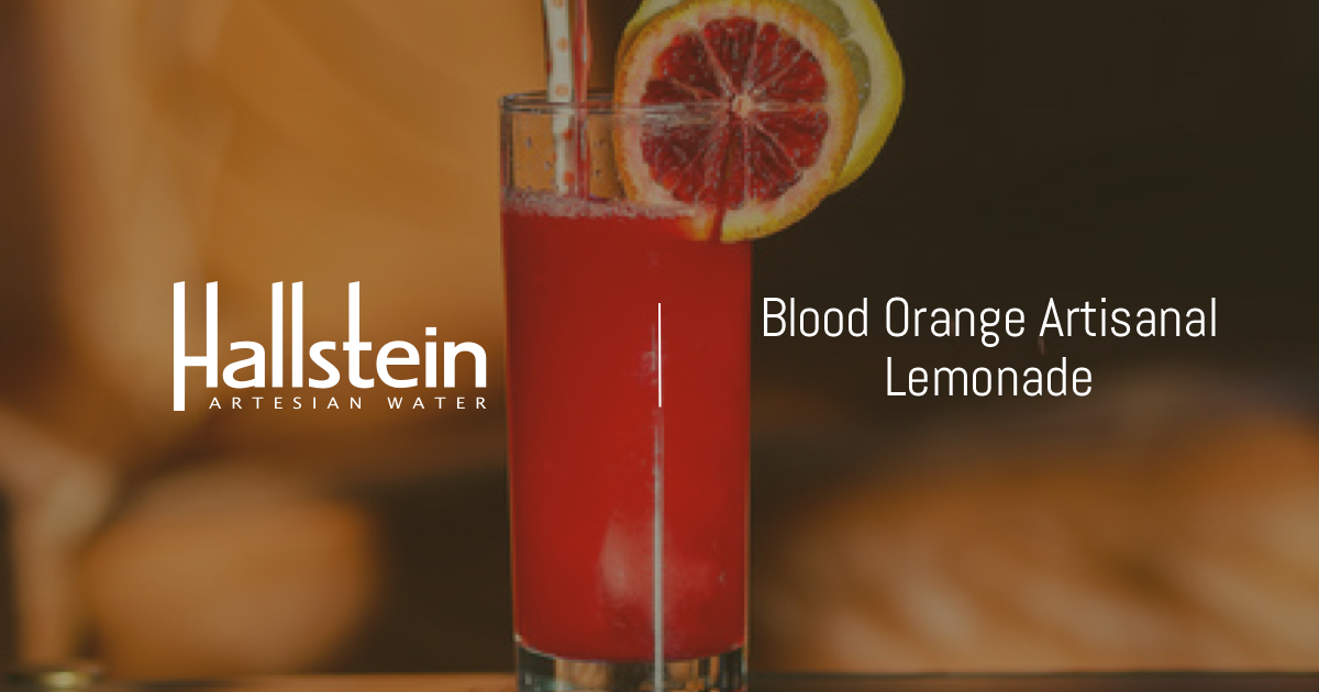Blood Orange Artisanal Lemonade - Hallstein Water