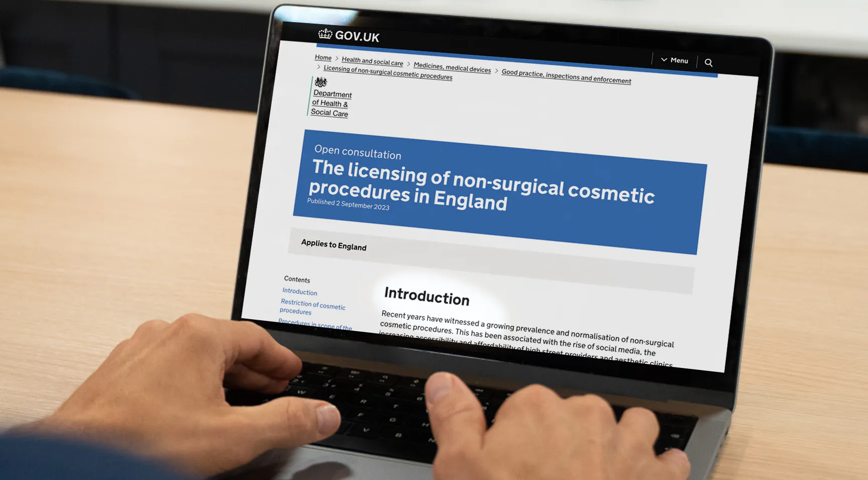 Our Response to the First Aesthetics Licensing Consultation