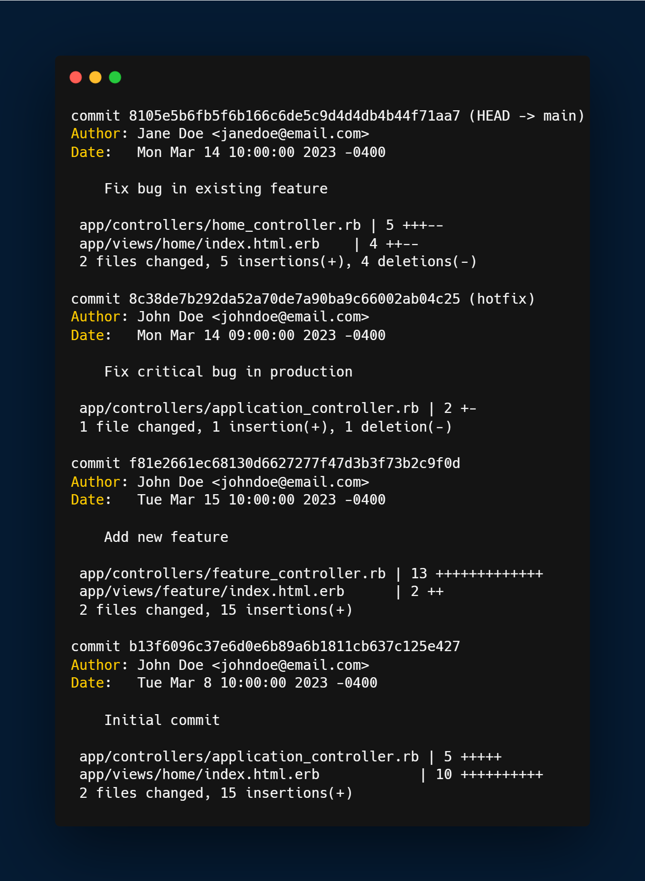 Git Log Cheatsheet For a Productive 2024 - Hatica