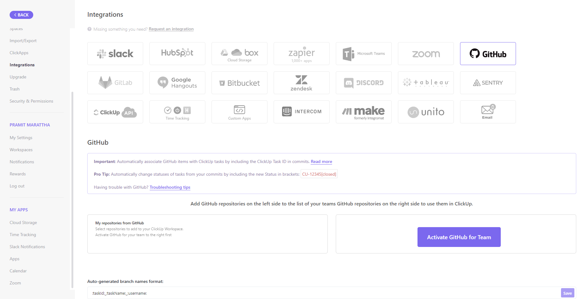 How to Connect a Github Pull Request to ClickUp Tasks? - Hatica