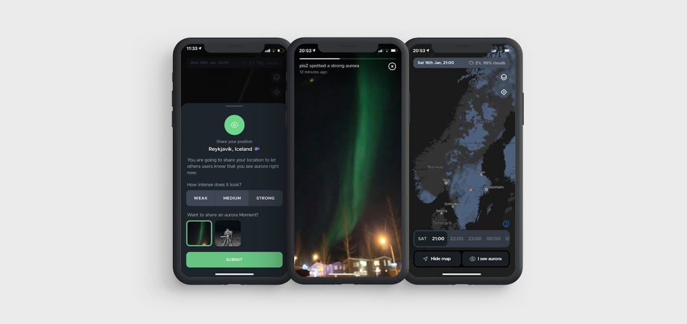 App Update, January 2021 • Northern Lights application