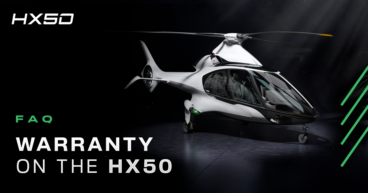 The beautiful simplicity of the HX50 warranty - HILL HELICOPTERS