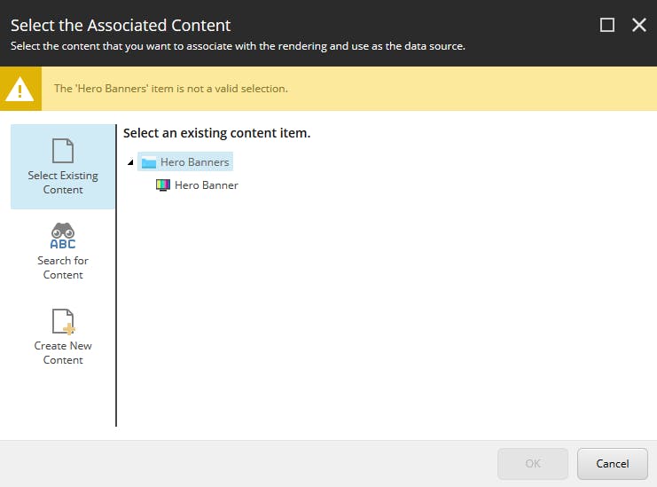 Sitecore Rendering Datasource Restrictions