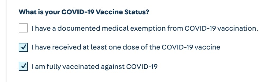 Update and display your vaccine status | Hireup