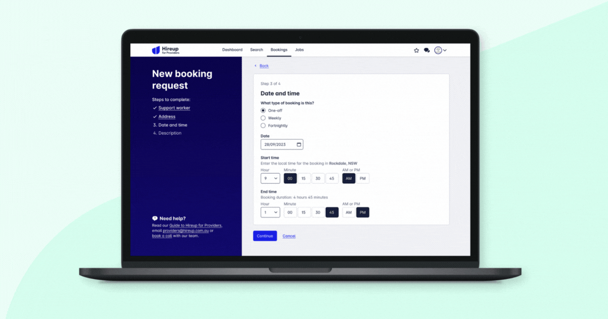 Introducing an easier, more efficient way to make bookings | Hireup