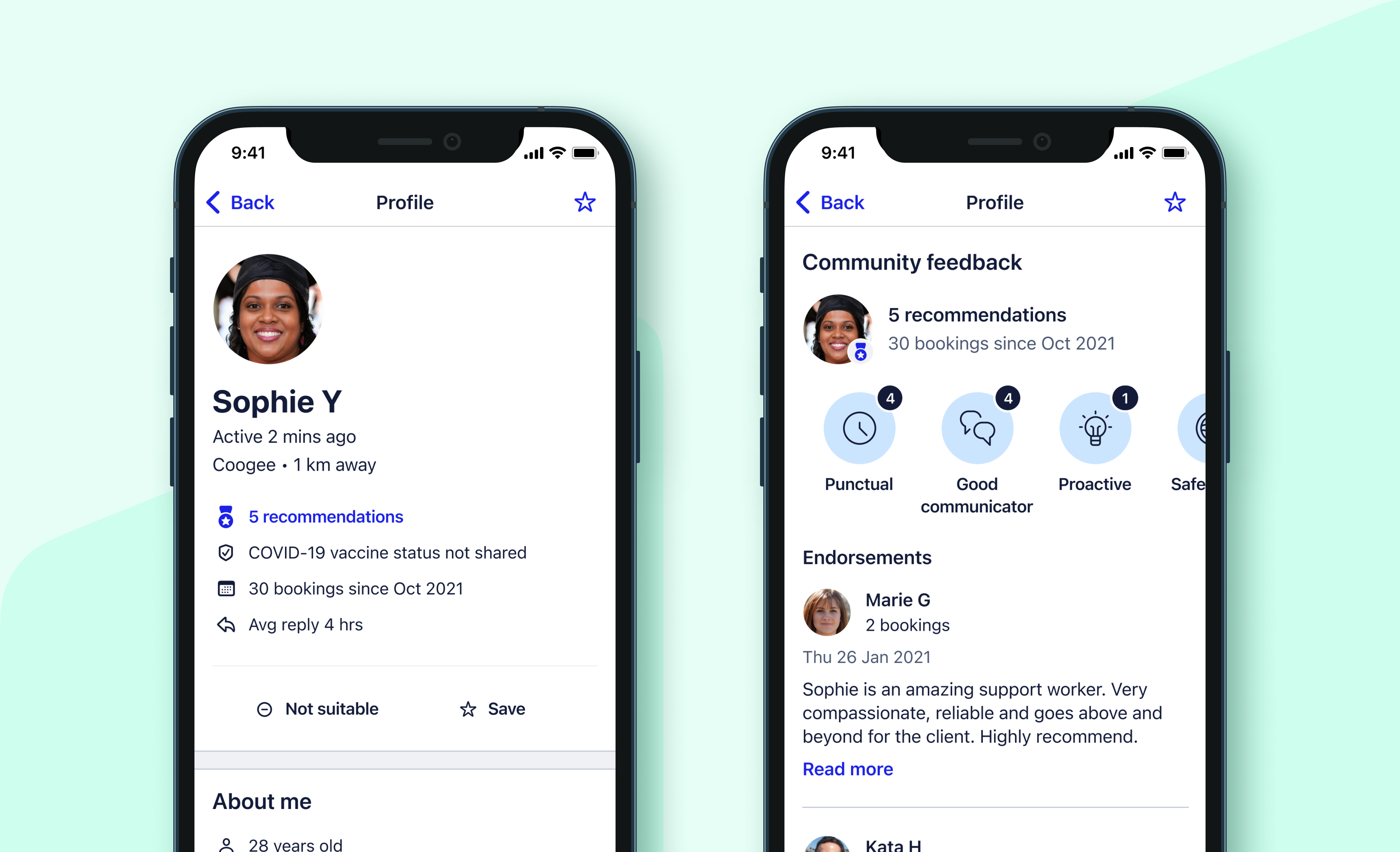 A guide to support worker recommendations and reviews | Hireup