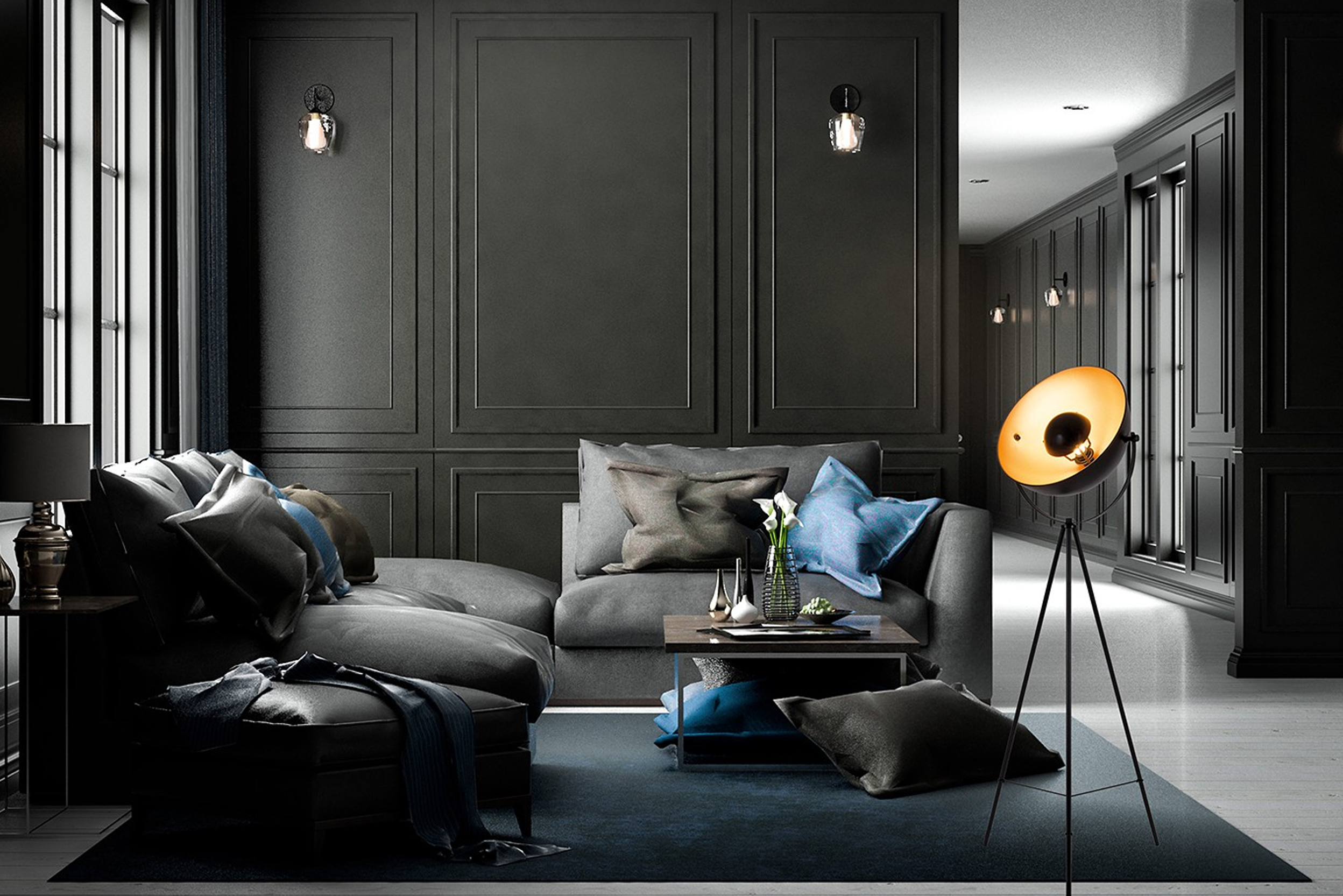 Mur noir : nos conseils déco | home24