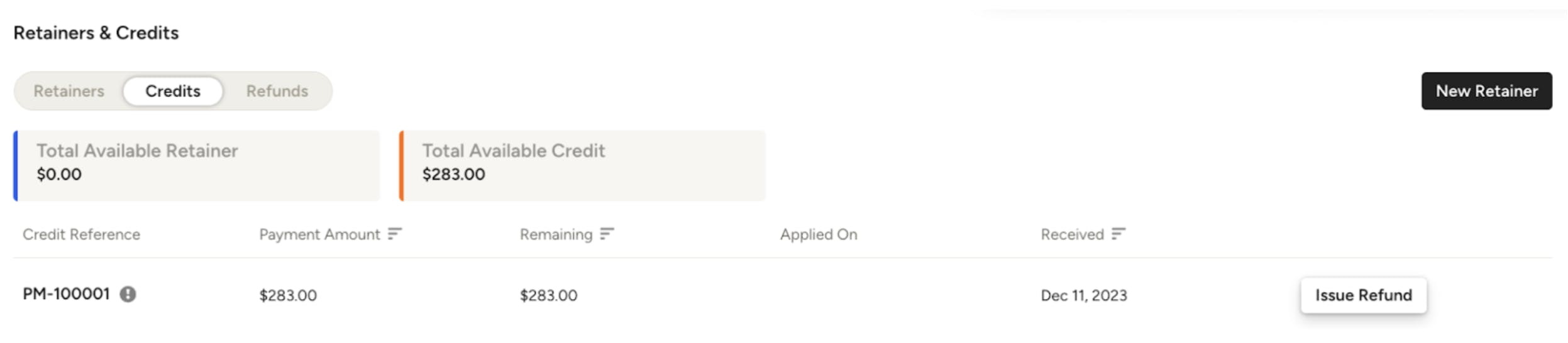 How to Create and Apply Retainers and Credits | Houzz