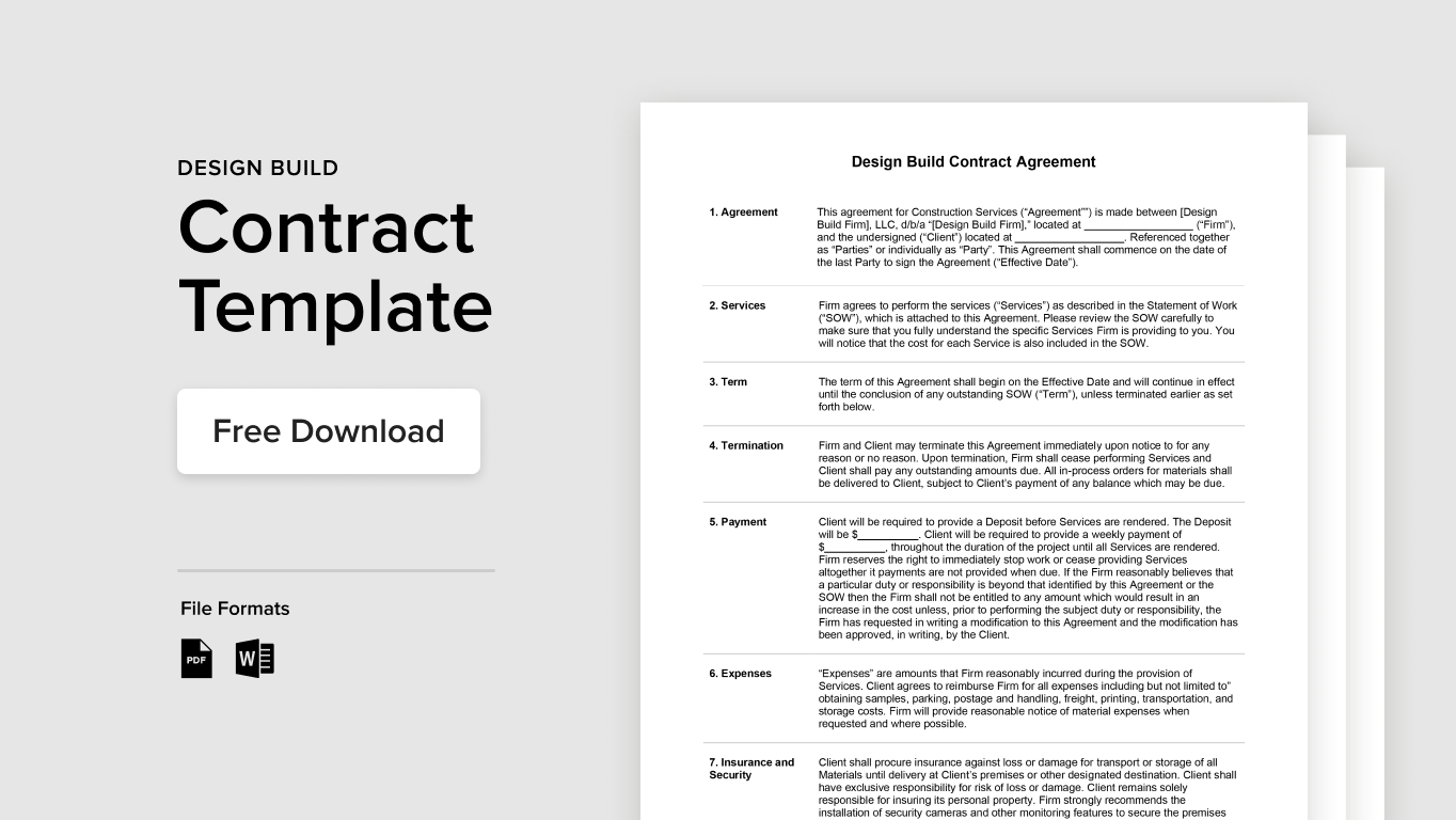 Residential Design Build Contract Template & Guide | Houzz Pro