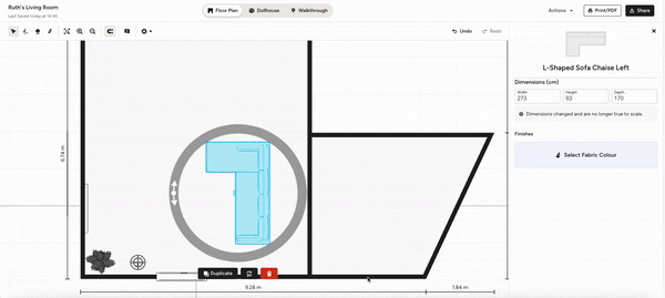 How to Move 3D Floor Plan Items | Houzz