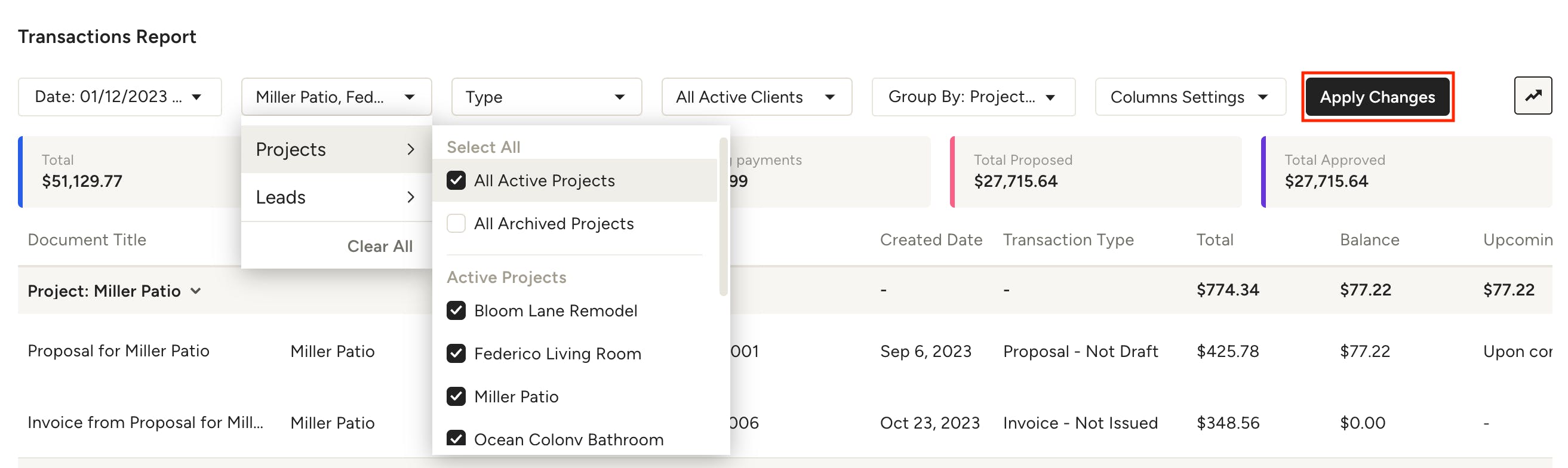 How to Generate Transactions Reports | Houzz