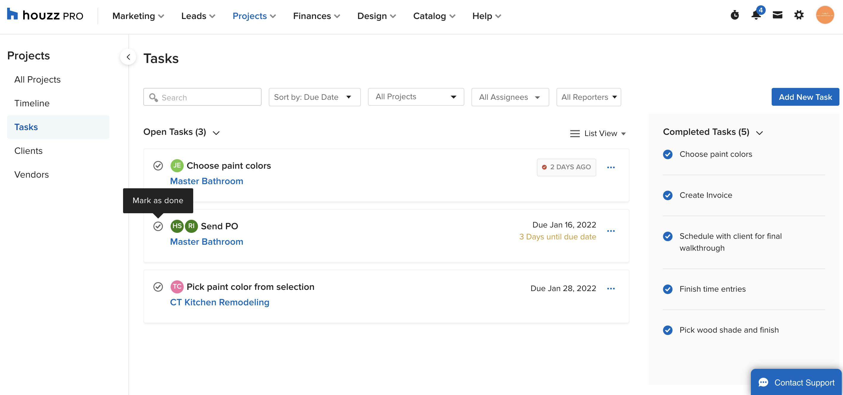 How to Create and Manage Your Tasks | Houzz