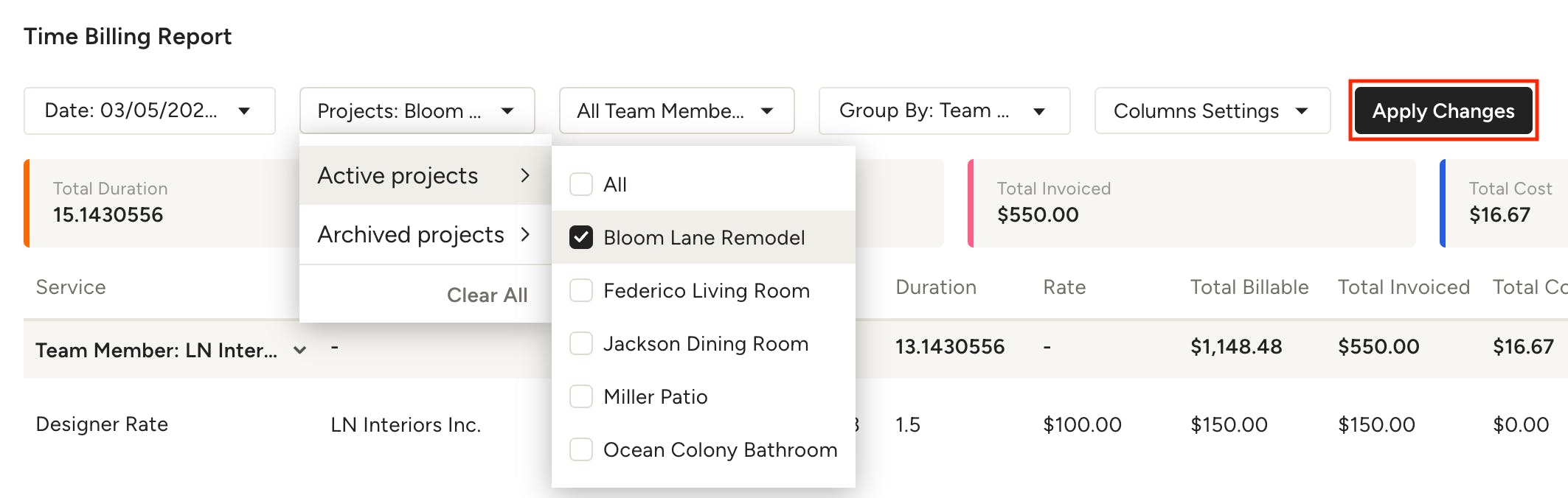 How to Generate Time Billing Reports | Houzz