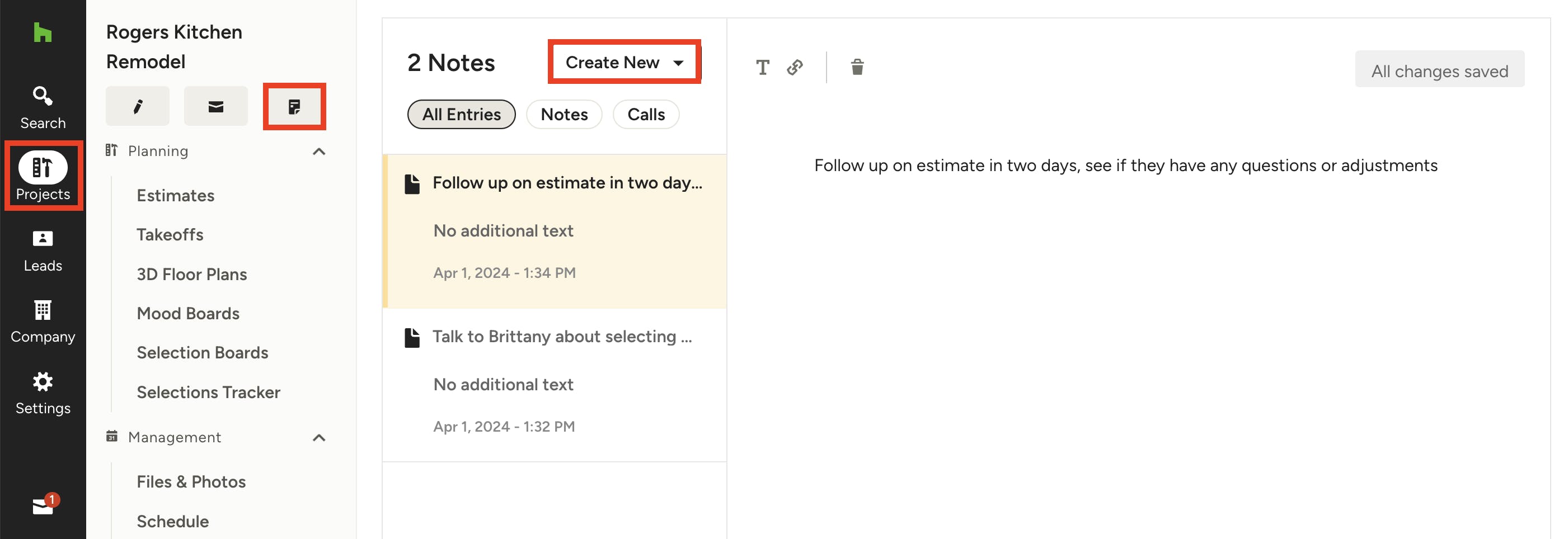 How to Create Notes | Houzz