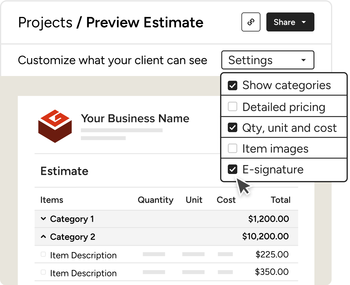 Carpentry Estimating Software & App | Houzz Pro