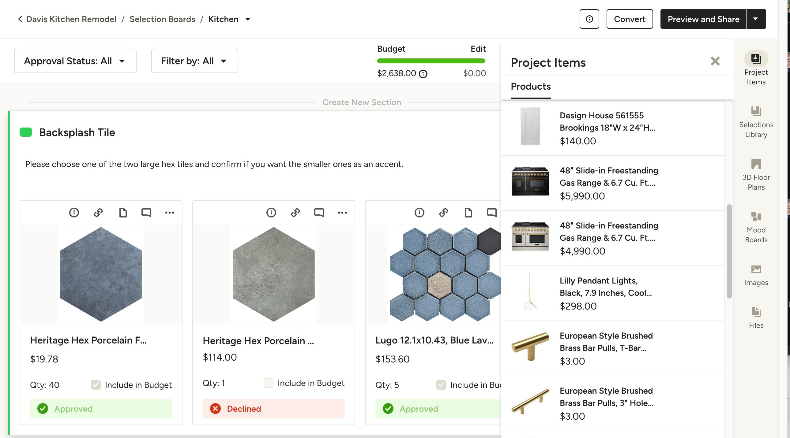 The Differences Between Mood Boards and Selection Boards | Houzz