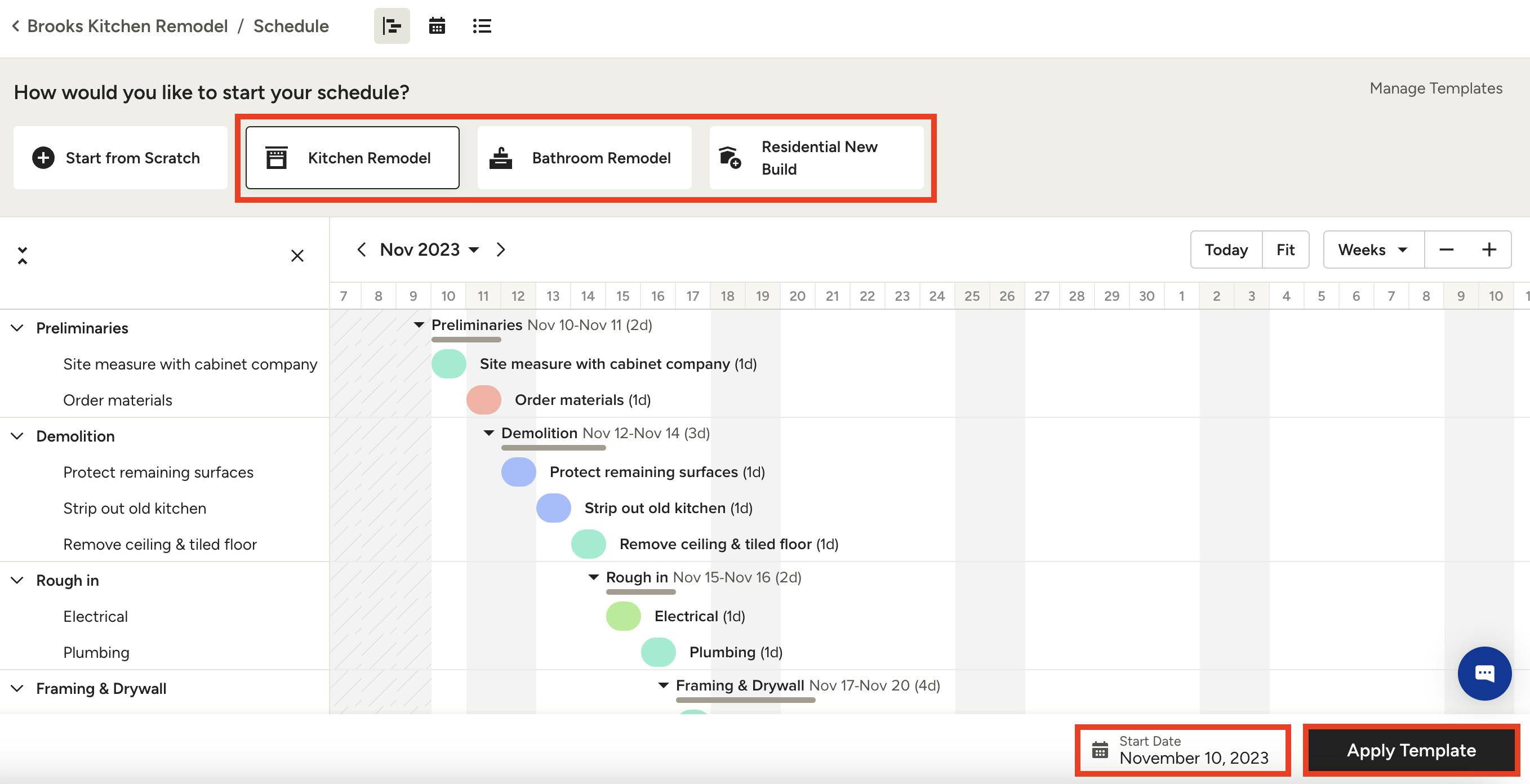How to Use Schedule Templates | Houzz
