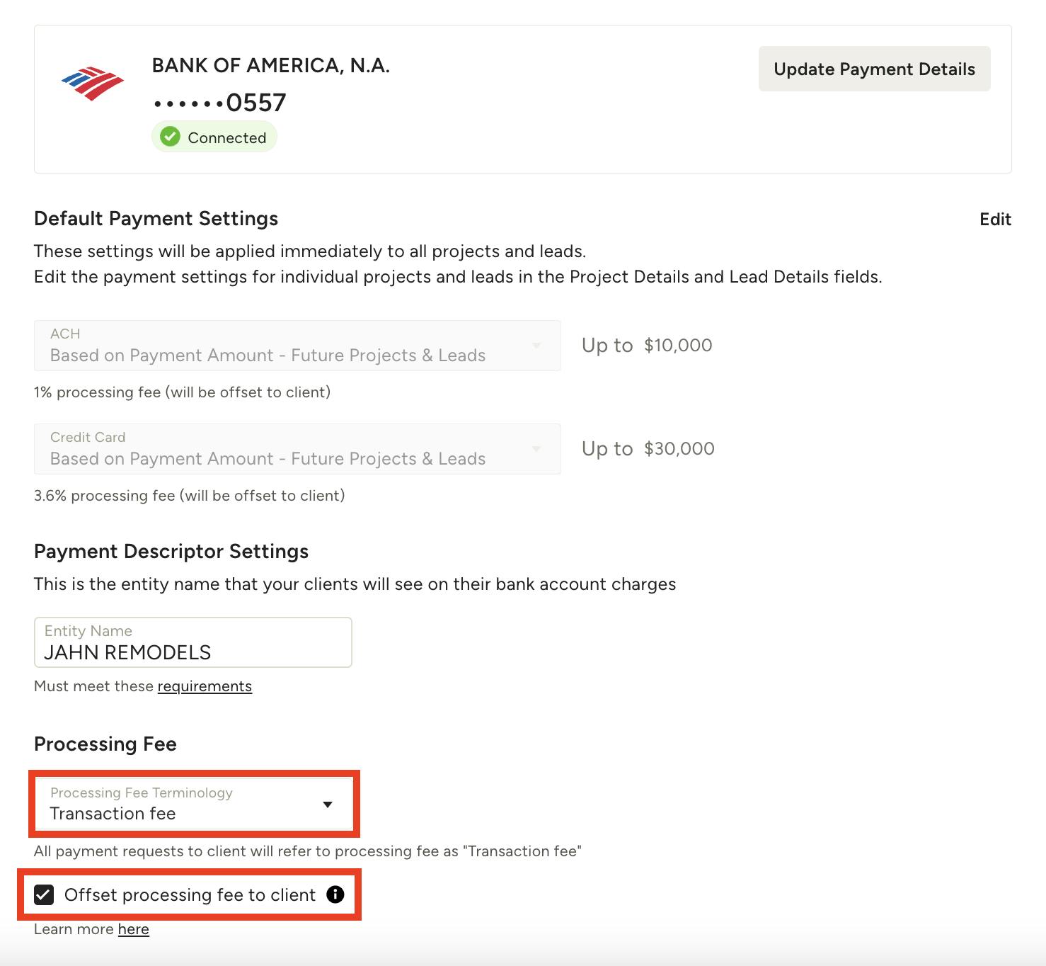 How to Offset the Transaction Fee to Your Client | Houzz