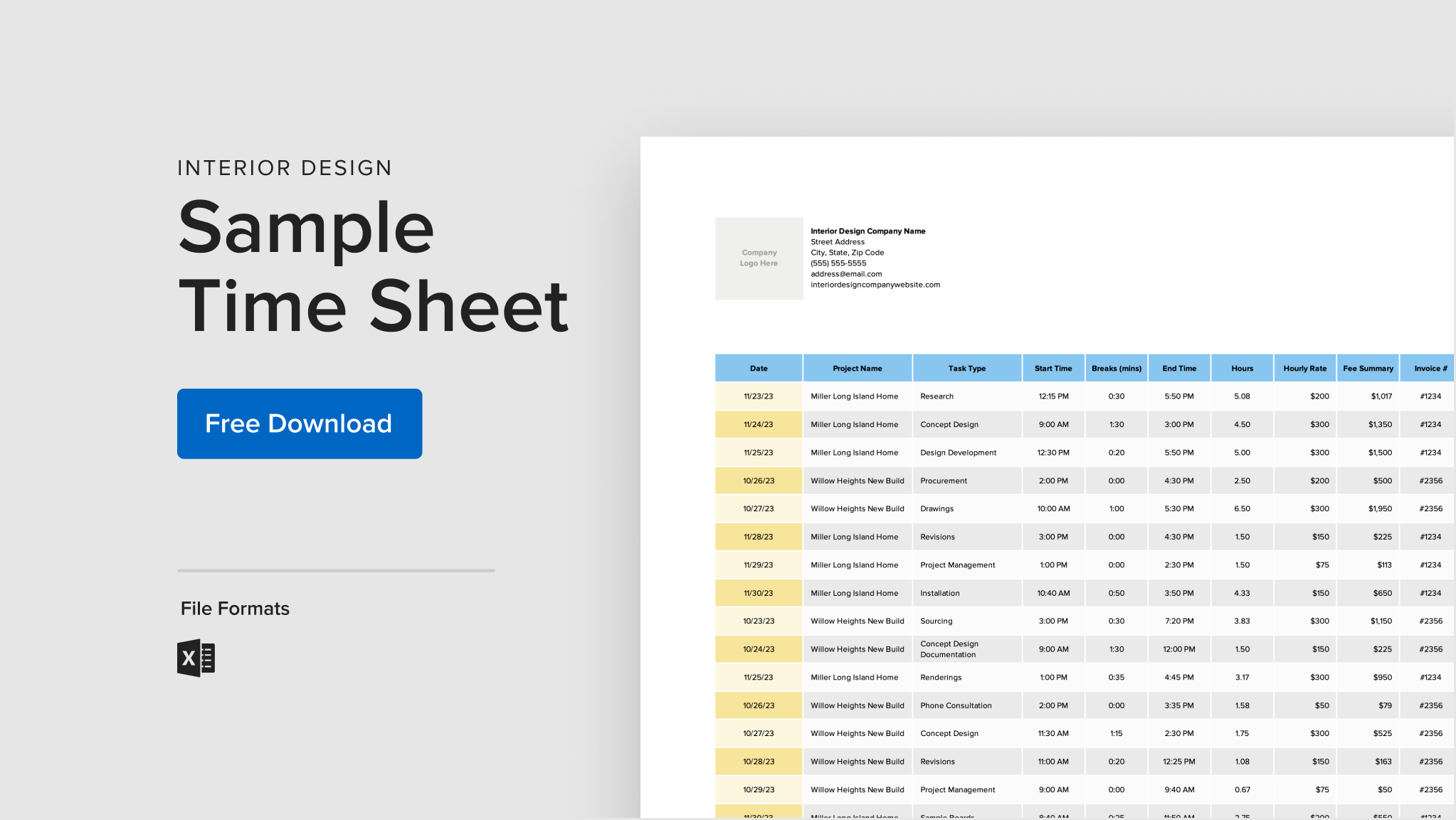 Construction Timesheet Template & How-To Guide | Houzz Pro