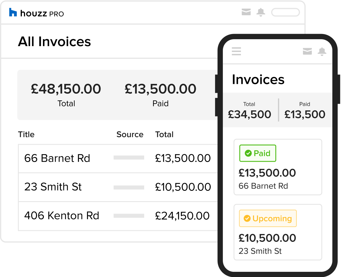 Construction Invoicing Software | Houzz Pro | Houzz Pro