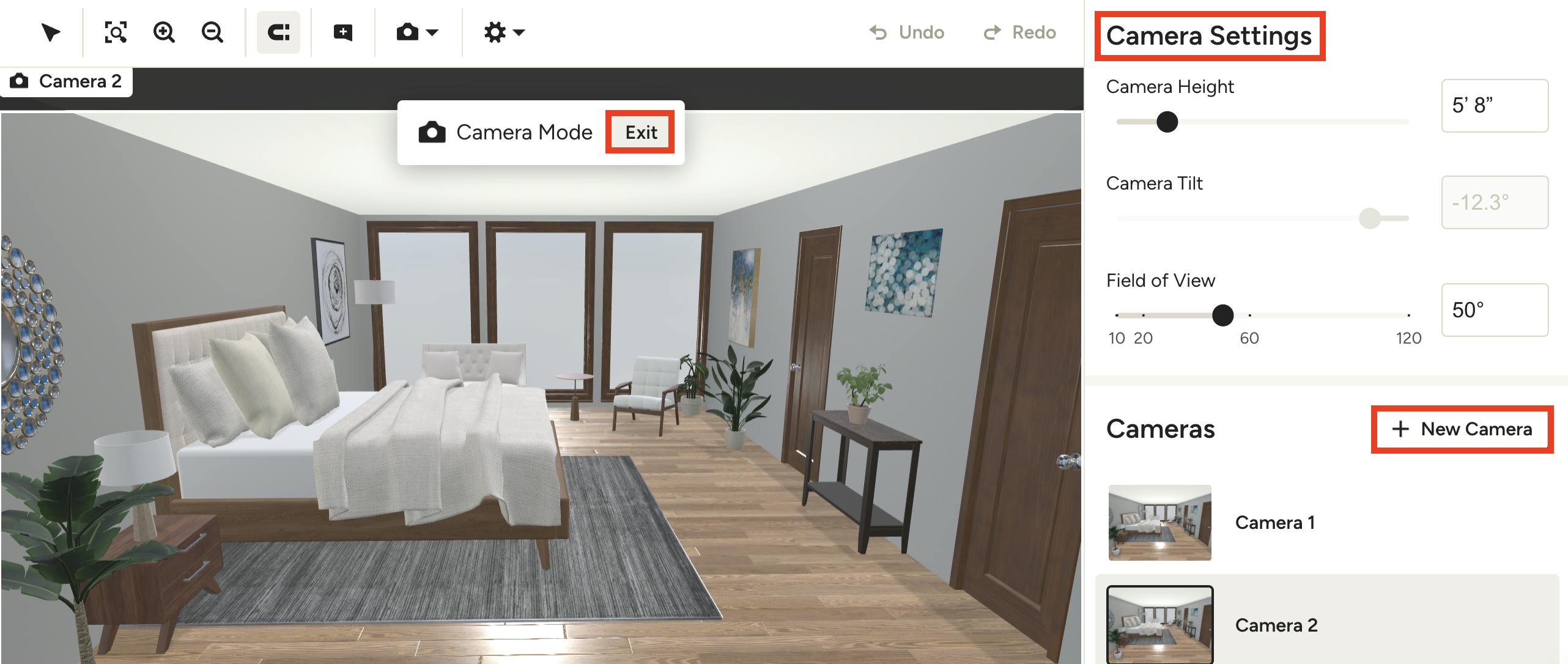 How to Save Camera Views in 3D Floor Planner | Houzz