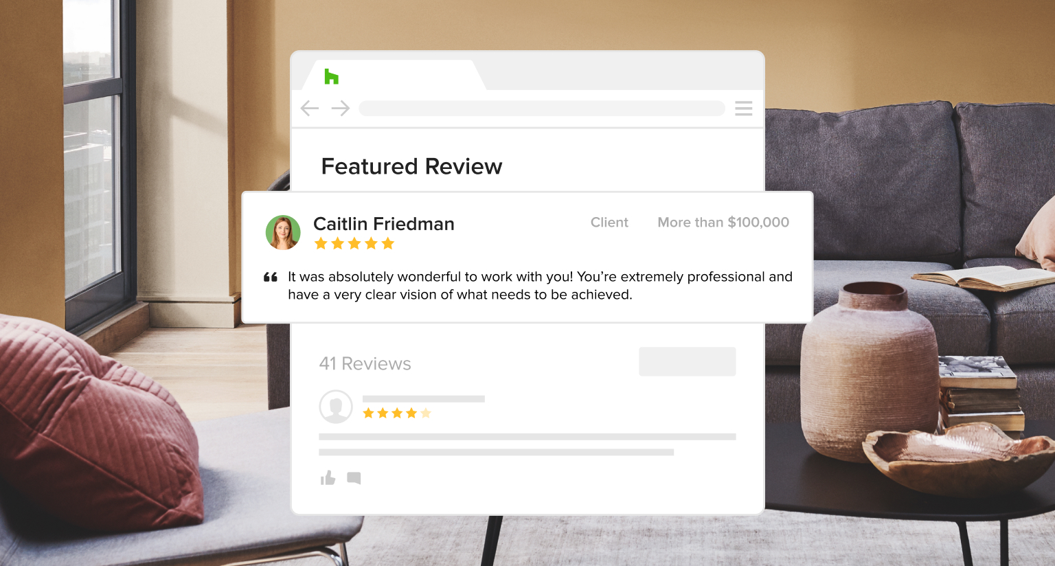 How to Feature a Review on Your Houzz Profile | Houzz Pro