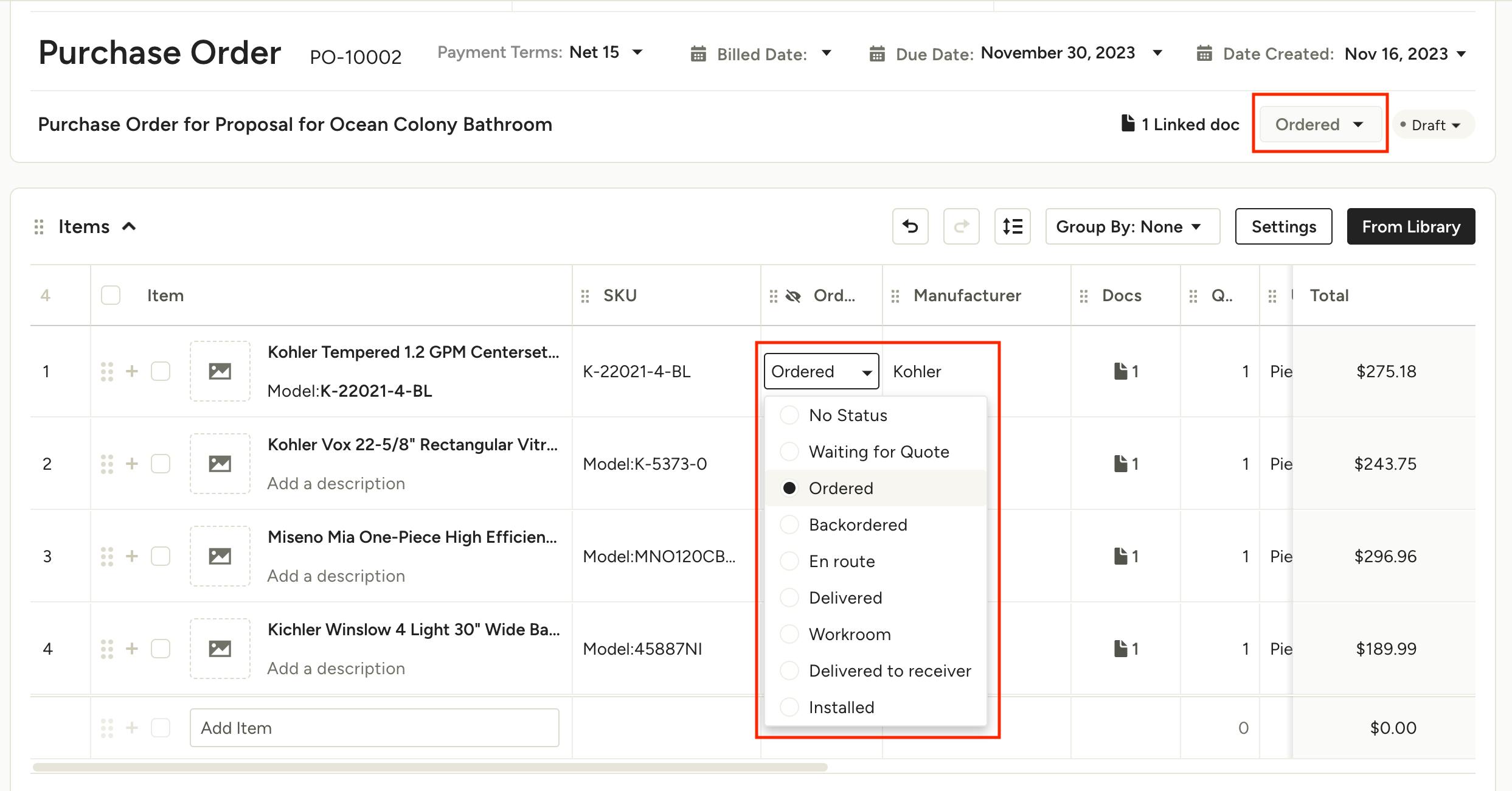 How to Create Purchase Orders | Houzz