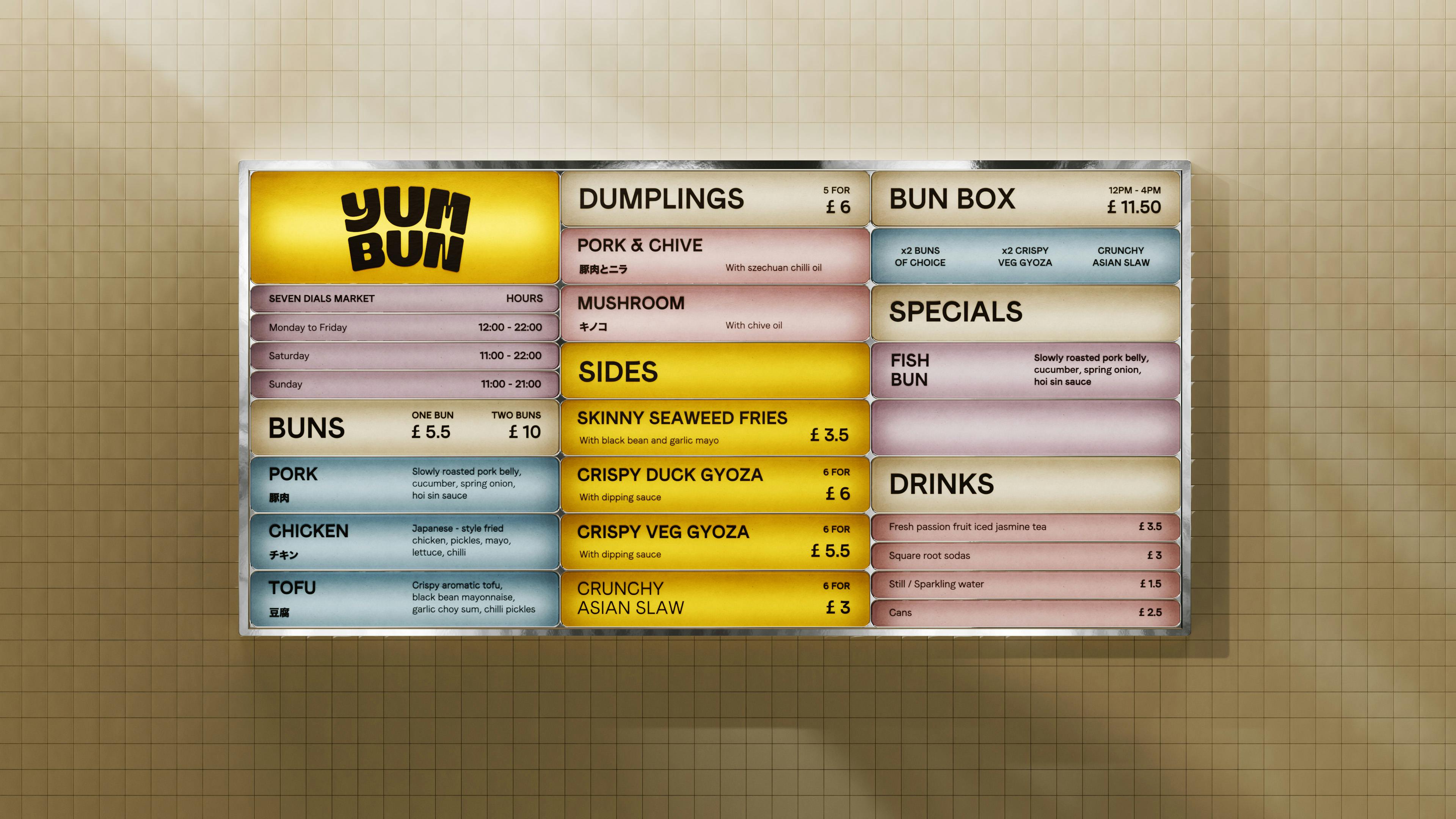 Brand Identity, Website Design & Website Development for Yum Bun